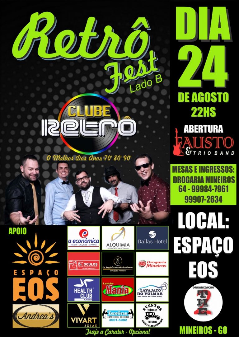 Retrô Fest vai trazer o melhor dos anos 70, 80 e 90 pra nossa cidade ...