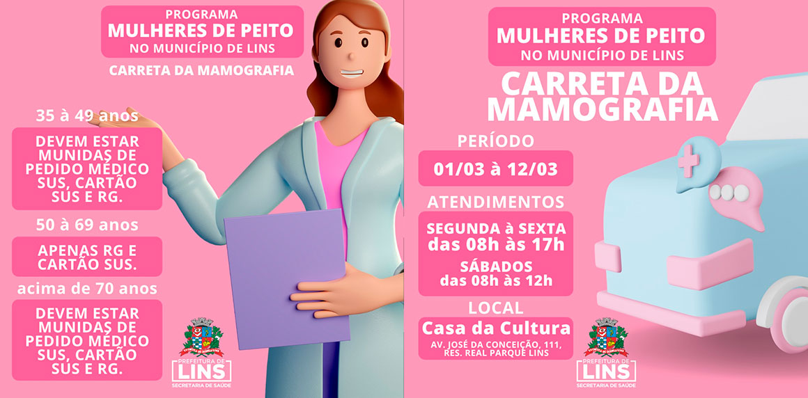 Carreta da Mamografia oferece exames gratuitos em Lins - Solutudo